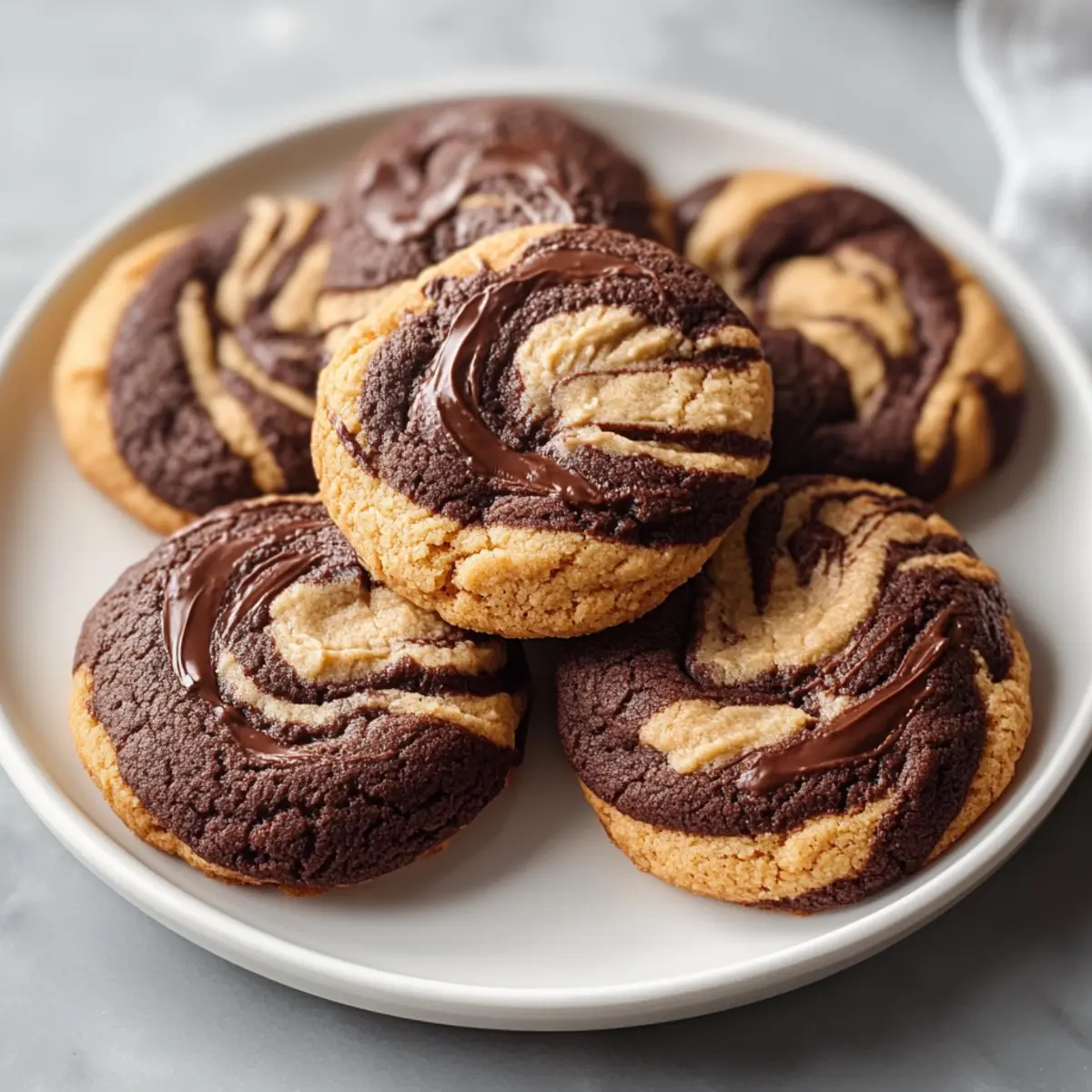 Amazing Chocolate Peanut Butter Swirl Cookies - Irresistibly Decadent