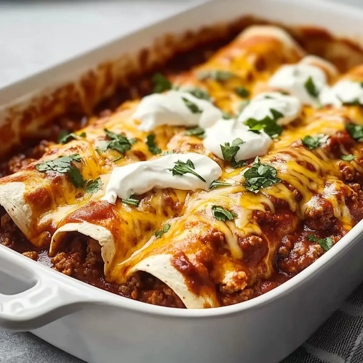 Irresistible Ground Beef Enchiladas for Family Comfort