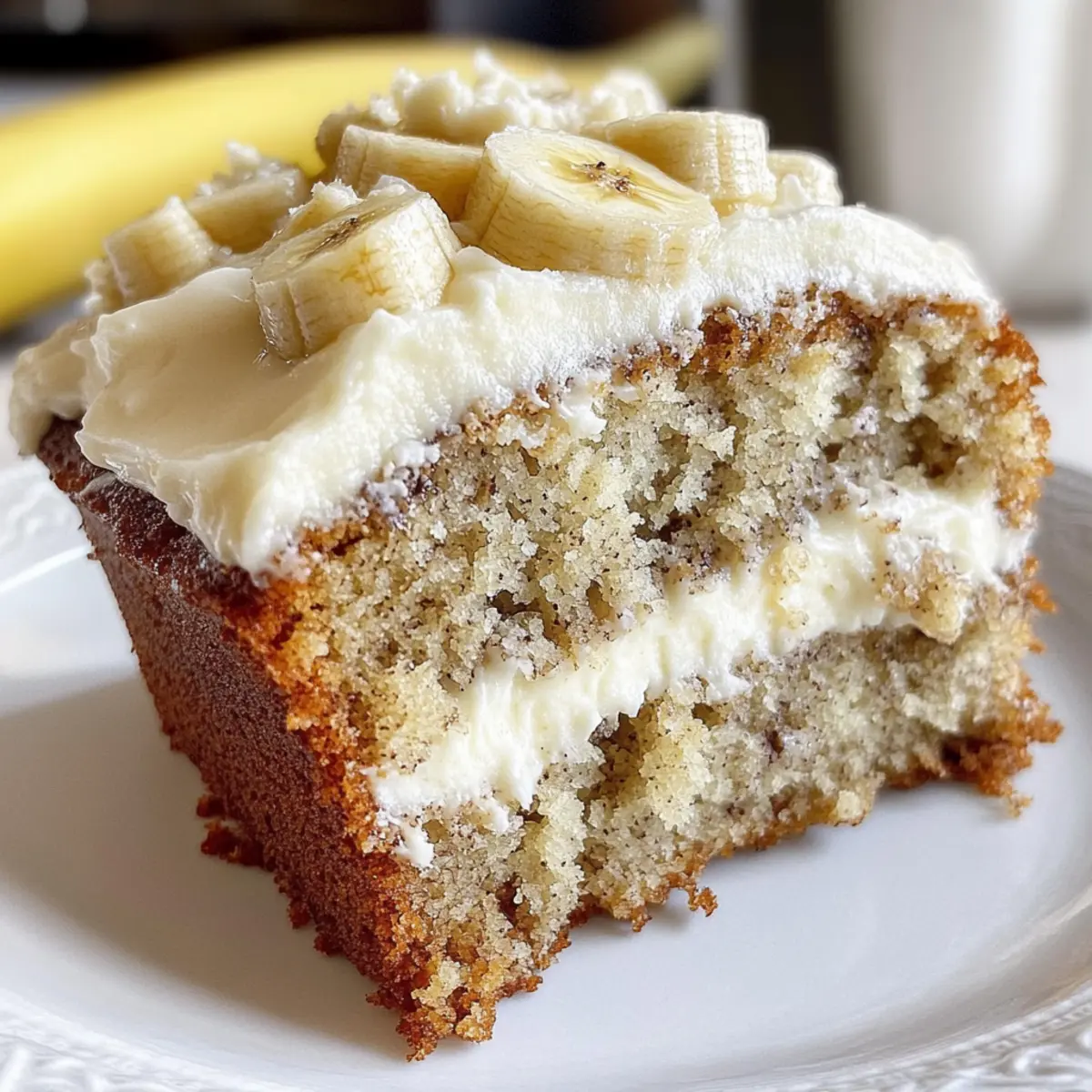 Irresistible Banana Bread Cake with Cream Cheese Frosting
