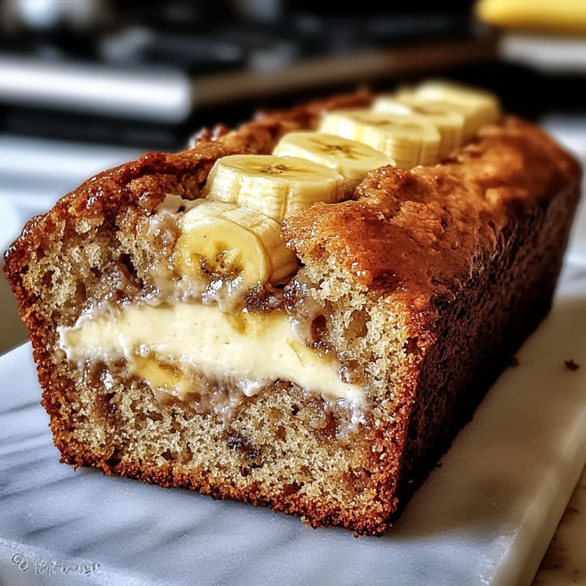 Irresistible Cream Cheese Filled Banana Bread Recipe
