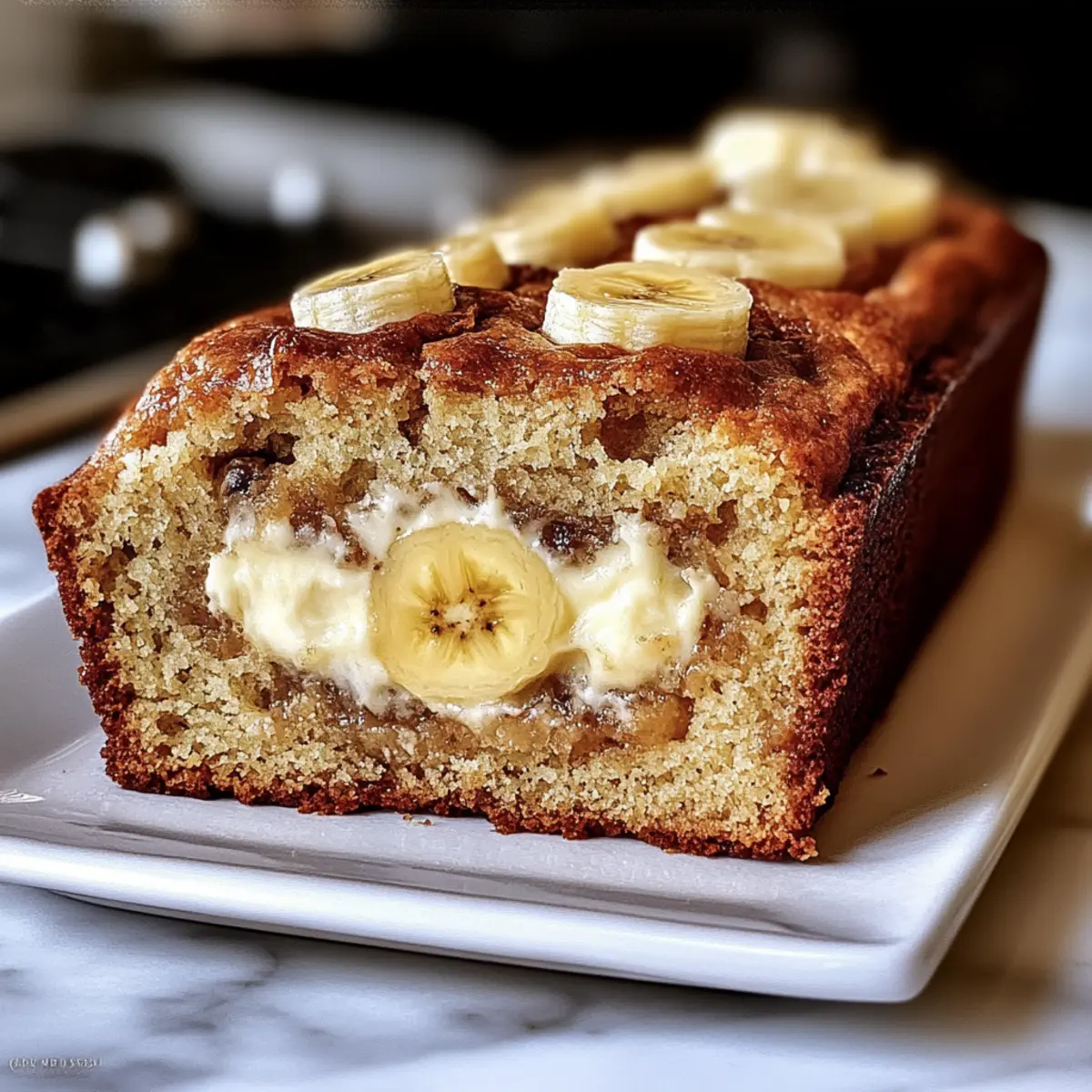 Irresistible Cream Cheese Filled Banana Bread Recipe